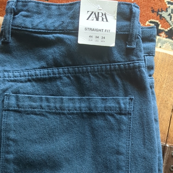 Zara | Jeans | Zara Mens Straight Fit Blue Jeans | Poshmark